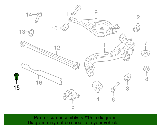Genuine BMW 33-32-6-760-364 | Lower Control Arm Lock Plate | FREE ...