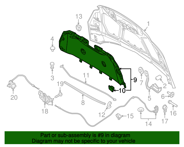 BM5Z-16738-C - Insulator 2016-2018 Ford Focus | Ford OEM Parts Direct