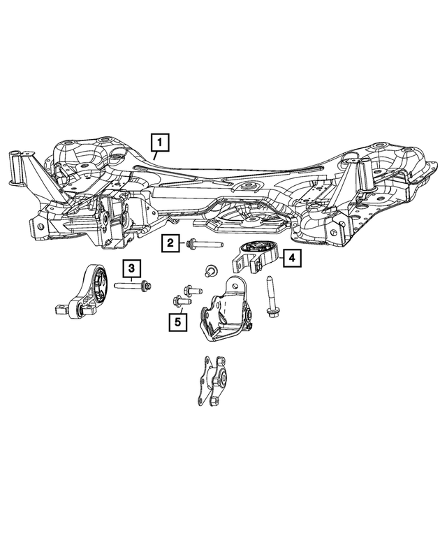 2024 Ram ProMaster EV Motor Mount Isolator 68535971AC | Mopar eStore