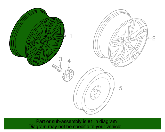 36116856069 - 2016-2020 BMW X1 Wheel, Alloy (36-11-6-856-069) | BMW of ...