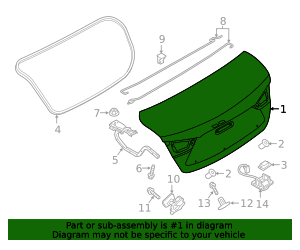 2019-2020 Toyota Yaris Trunk Lid 64401-WB004 | Toyota Parts Center