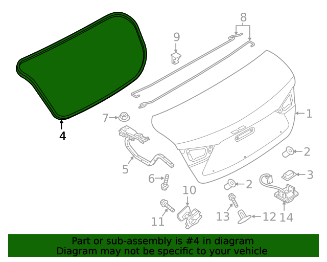64461-WB002 - Weatherstrip - 2016-2020 Toyota | OEMGenuineParts.com
