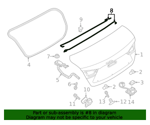2016-2020 Toyota Torsion Bar 64531-WB003 | Jim Hudson Toyota Parts Store