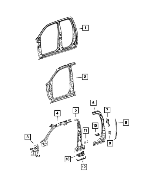 Aperture Panel, Pillar Supports and Cab Back for 2019 Ram 1500 | Mopar ...