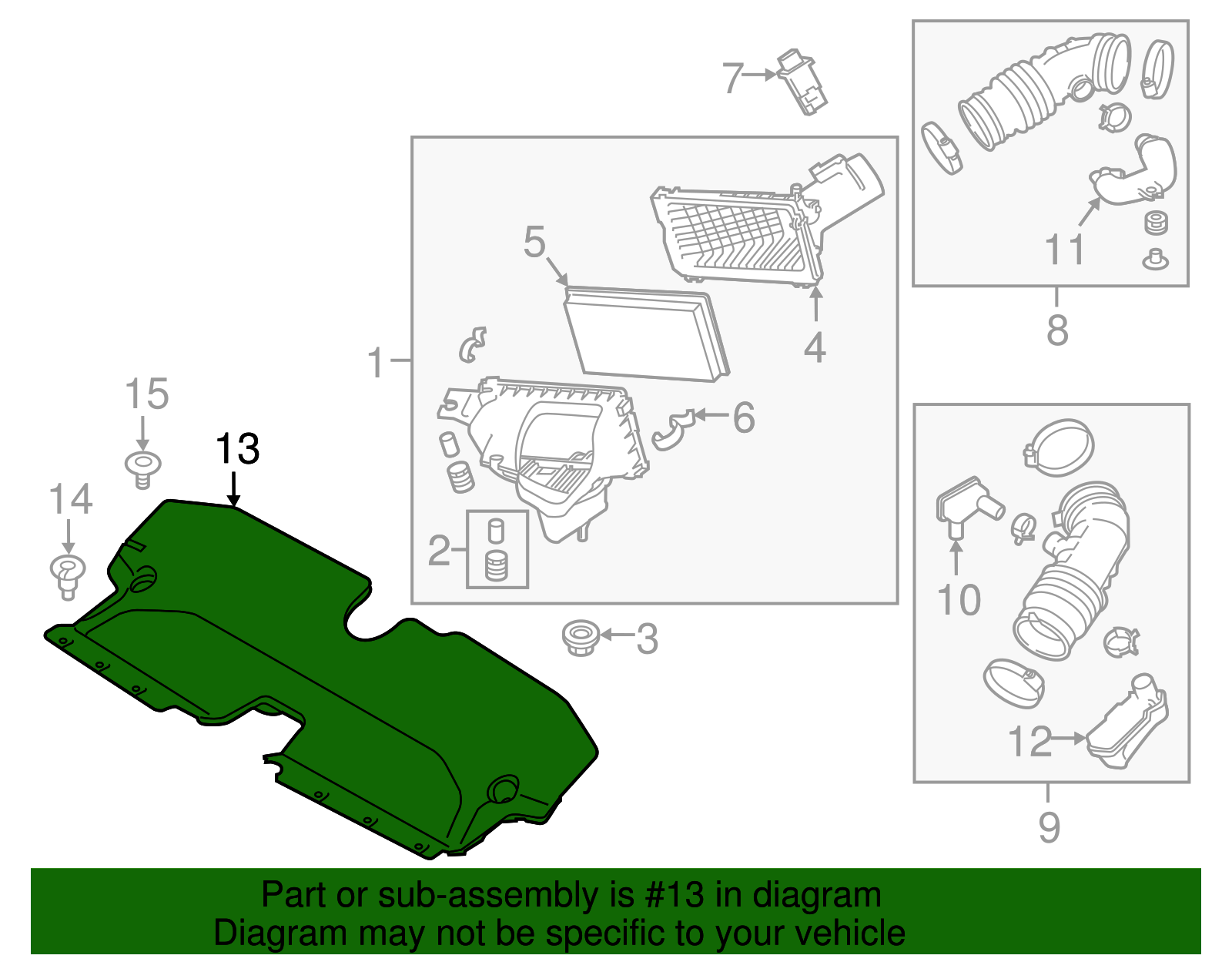 16554-4GA0A - High-Quality Engine Air Intake Hose for 2014-2018 ...
