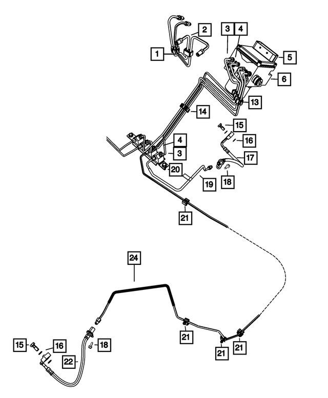 2014-2015 Ram 1500 Anti-Lock Brake System Module 68228991AD | My Mopar ...