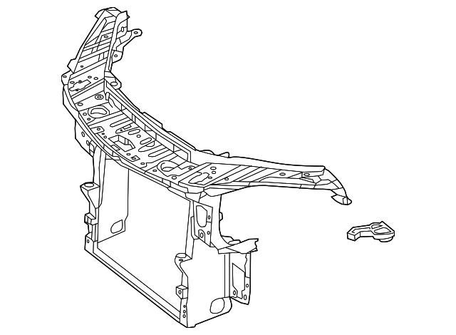 Genuine OEM Radiator Support | 166-620-59-01 | Fits Select 2013-2019 ...
