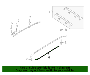 76813-1LA1A (768131la1a) - 2011-2020 Infiniti Drip Molding | Infiniti ...