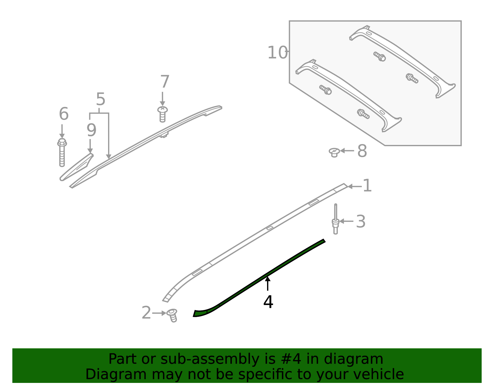 2011-2020 Infiniti Drip Molding 76813-1LA1A | Infiniti OEM Parts Online