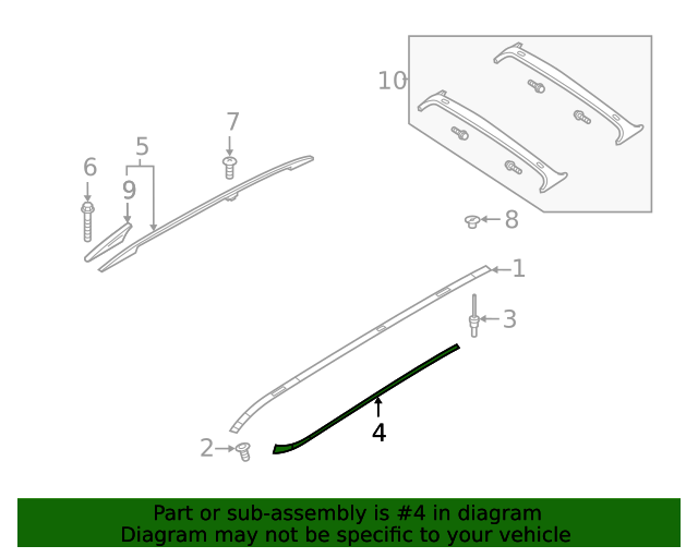 2011-2020 Infiniti Drip Molding 76813-1LA1A | OEM Parts Online