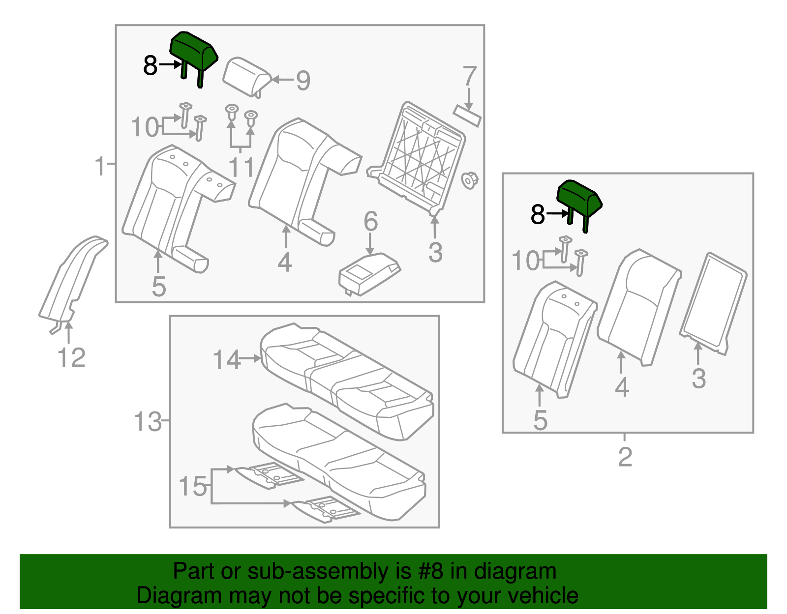 89700-3V000-XAC - Headrest 2012-2013 Hyundai Azera | AutoNation Parts