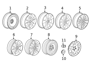 2014-2016 Chevrolet 16x6.5-Inch Wheel 94560511 | AutoNationParts.com