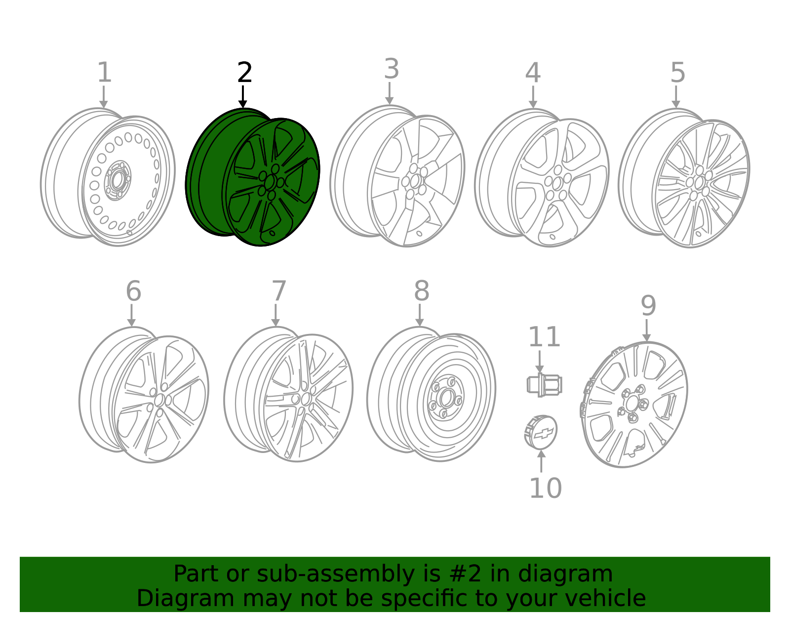 2015-2022 Chevrolet Trax Wheel, Alloy 42671503 | Partners Chevy