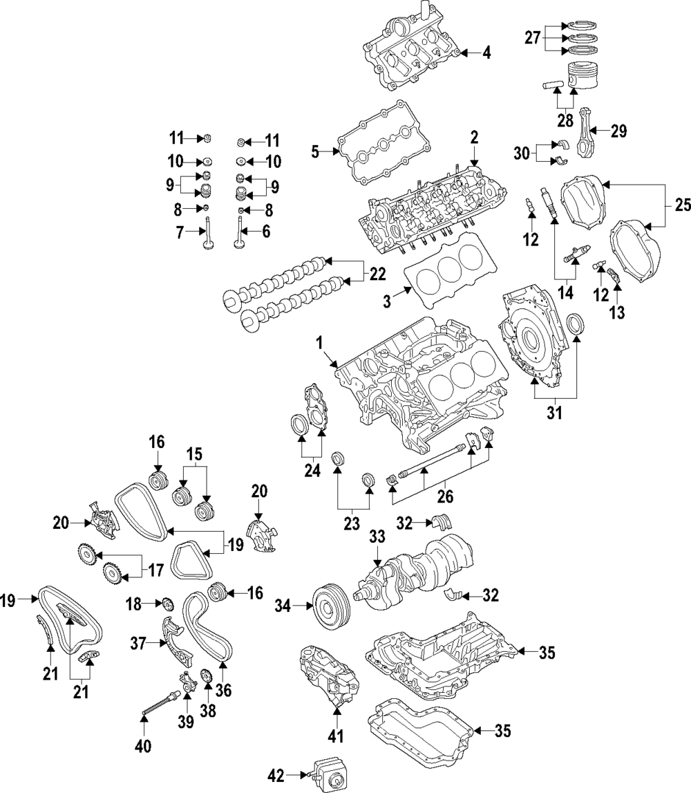2013-2019 Audi Drive Chain 06E-109-465-BN | OEM Parts Online