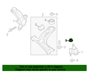 2009-2022 Volkswagen Ball Joint Lock Nut N-909-429-01 | OEM Parts Online