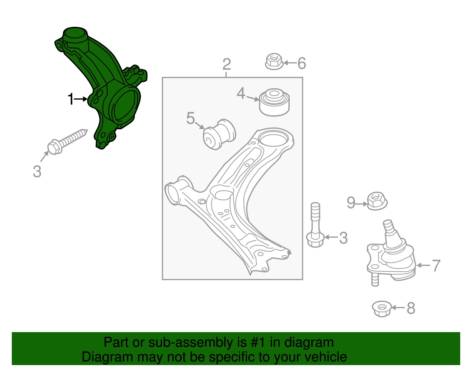 561-407-256 - Steering Knuckle 2011-2022 Volkswagen | AutoNation Parts