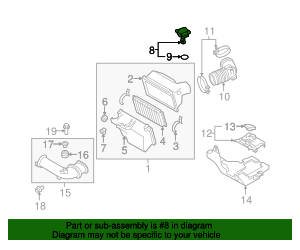 1999-2015 Mazda Mass Air Flow Sensor L321-13-215 | OEM Parts Online