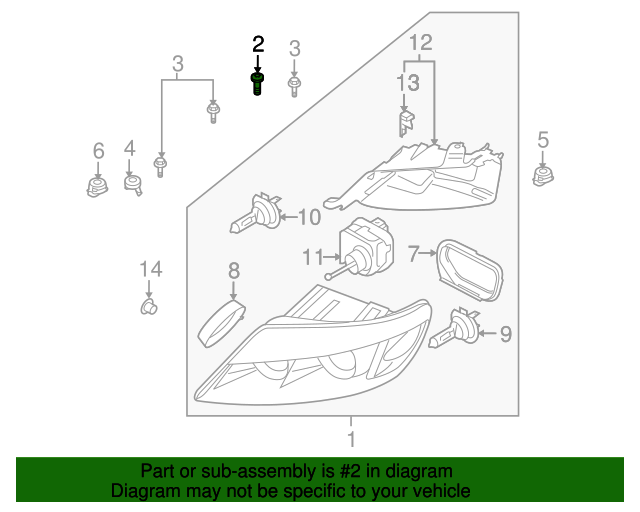 N-906-847-05 - Headlamp Assembly Bolt 2007-2023 Audi | Audi OEM Parts