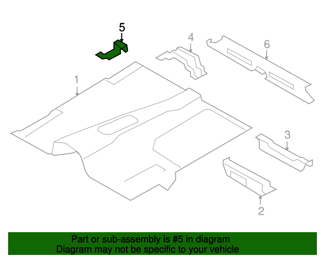 41-12-7-174-376 - Floor Pan Bracket 2007-2014 BMW | AutoNationParts.com