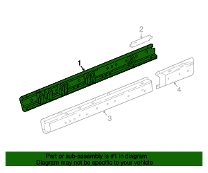 84734971 GM Driver Side Rocker Outer Panel Reinforcement | GM Parts Store
