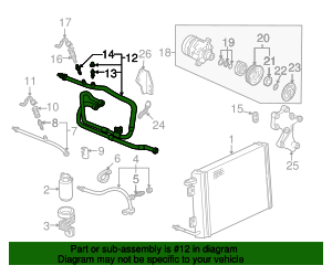 19213715 - Air Conditioning Compressor and Condenser Hose Assembly 1998 ...