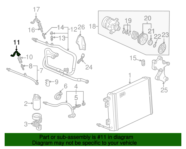 1993-2002 GM Pressure Sensor Connector 19368669 | TascaParts.com