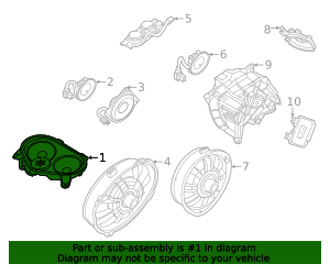 PJ7Z-18808-A - High-Quality Inst Panel Speaker for 2025 Lincoln Aviator ...