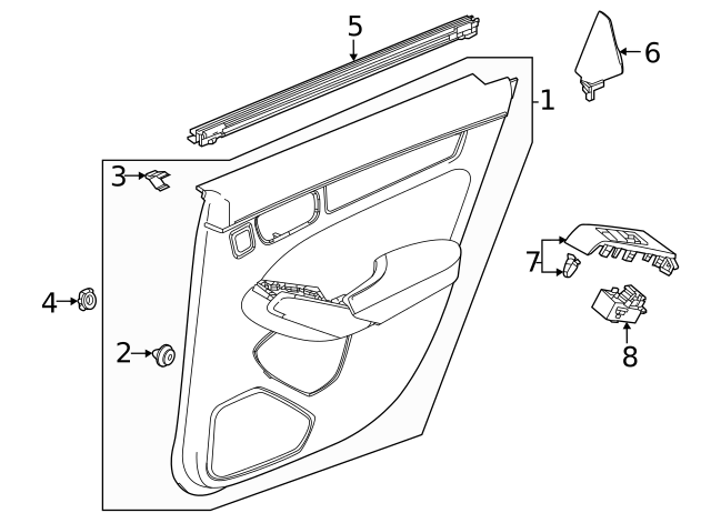 2022-2024 Honda Civic Belt Weather-Strip 72835-T20-A01 | Honda Factory ...