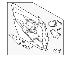 2016-2018 Mazda CX-3 Door Trim Panel DB2T-68-420J-02 | QuirkParts