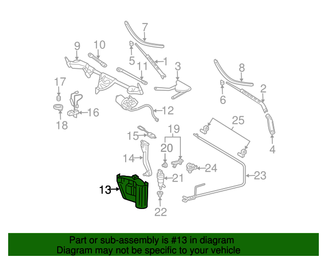 209-869-00-20 - Washer Reservoir 2008 Mercedes-Benz CLK 63 AMG ...