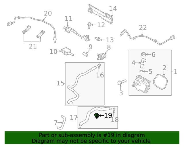 2020-2021 Mazda CX-30 Vacuum Hose Clip CY01-15-581 | TascaParts.com