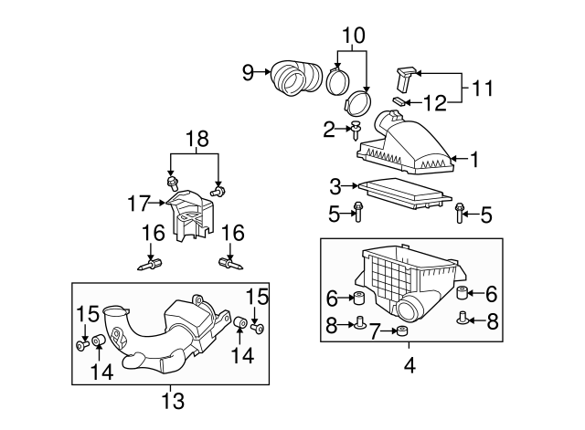 17228-RWC-A00 - Air Flow Tube 2007-2012 Acura RDX | AutoNation Parts