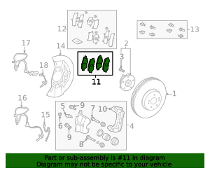 04465-0E060 - Disc Brake Pad Set Front - 2018-2022 Toyota | OEM Genuine ...