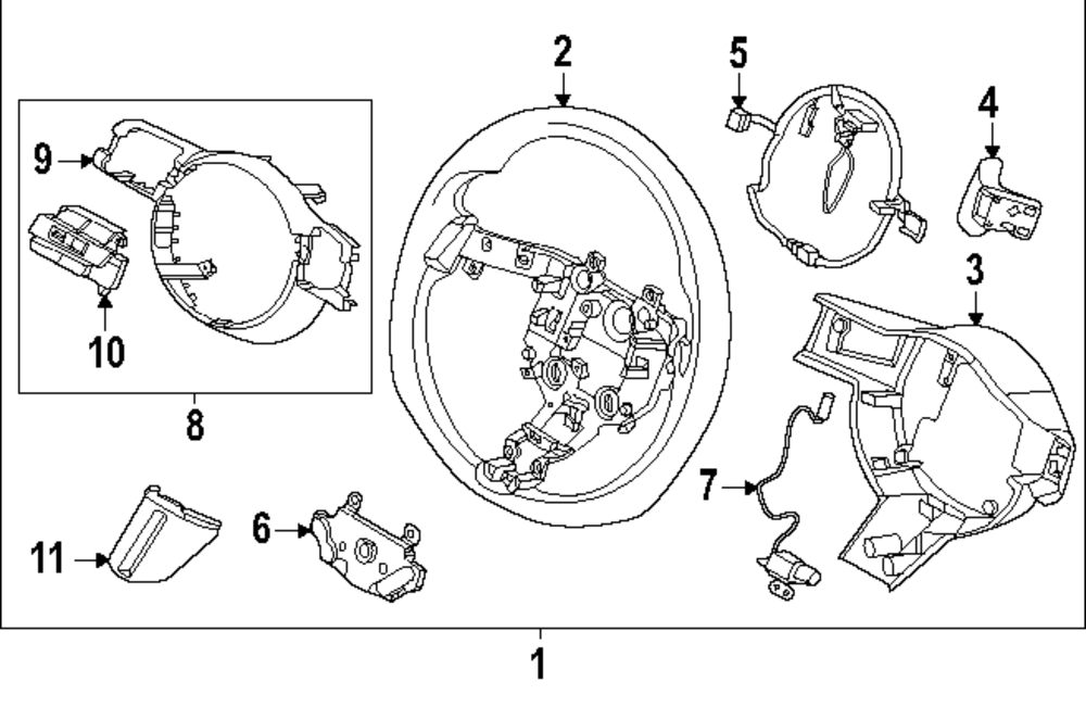 2024-2025 Hyundai Steering Wheel Transmission Shift Control Switch ...