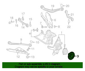 222-357-03-00 - Wheel Hub 2015-2020 Mercedes-Benz | AutoNationParts.com