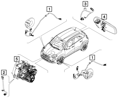 Wiring-Body and Accessories for 2016 Fiat 500X | Mopar Parts