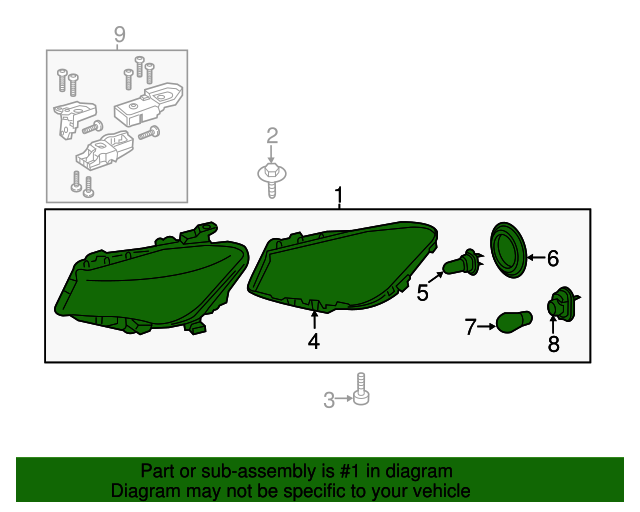 2014-2019 Mercedes-Benz Composite Headlamp - Left - Halogen 117-820-02 ...