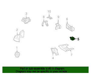 221-240-13-18 - Automatic Transmission Mount 2007-2014 Mercedes-Benz ...