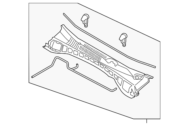 86150-S2000 - Cowl Grille - 2019-2020 Hyundai Santa Fe | World OEM ...