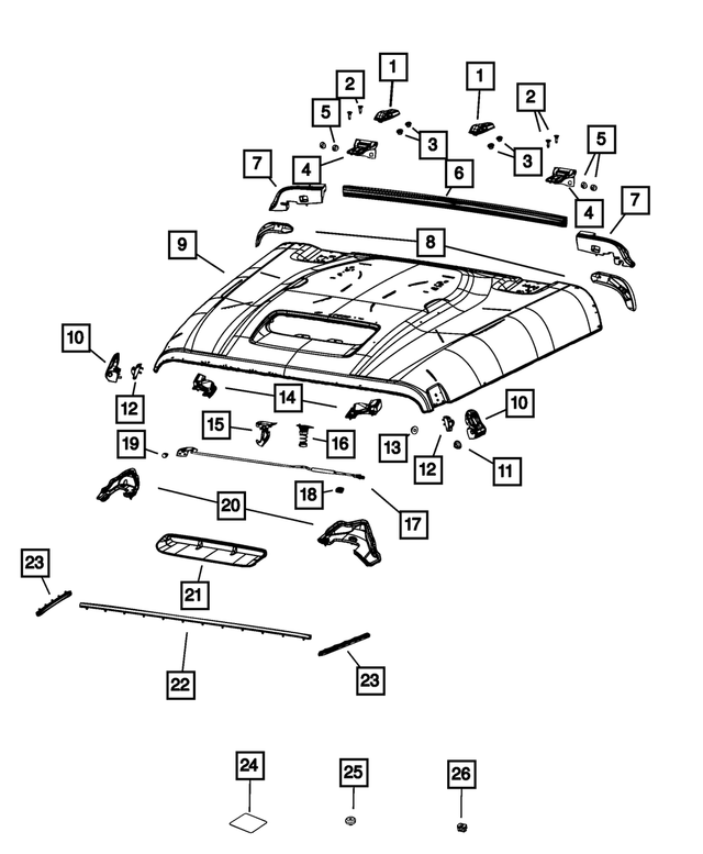 2021-2024 Jeep Wrangler Fender To Cowl Mucket, Left 68598913AA | My ...