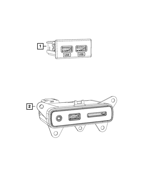 2016-2017 Jeep Grand Cherokee Hub Media Center 68258696AA | Mopar Estores