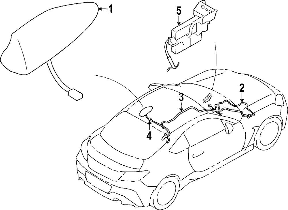 SU003-09674 - 2022-2023 Toyota GR86 - Antenna Assembly | Discount Parts ...