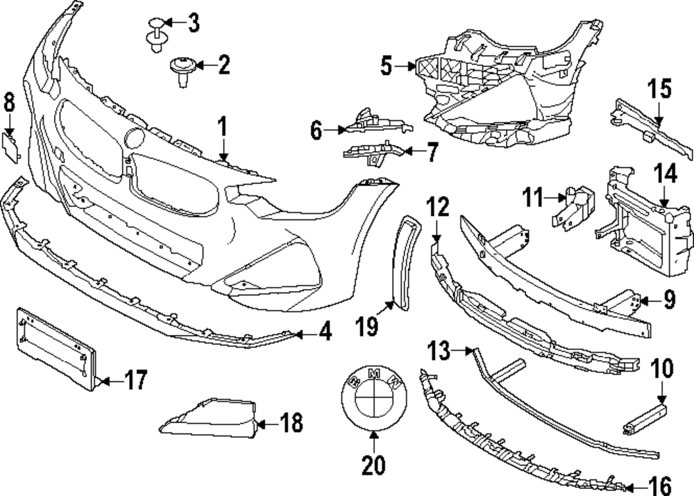 2022-2024 BMW Spoiler 51-11-8-098-208 | BMW Parts Online Hub