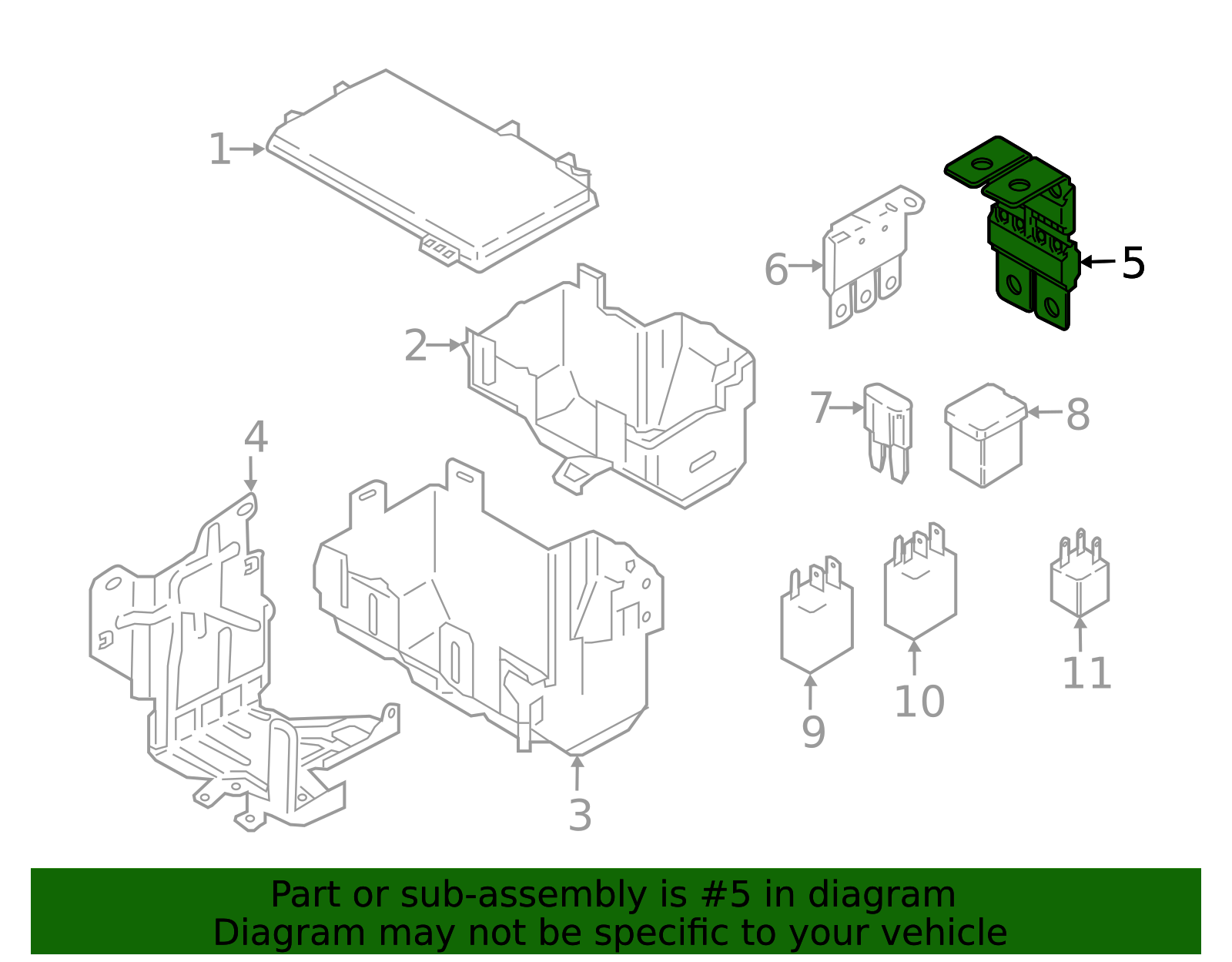 2017-2022 Ford | Maxi Fuse | HU5Z-14526-F | Walls' Ford Parts