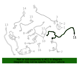 Genuine BMW 13-90-7-852-339 | Vacuum Tube | FREE Shipping on Most ...