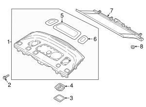 85690-F6000YBR - Sunshade 2017-2019 Kia Cadenza | Kia.Parts Store