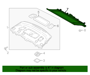85690-F6000YBR - Sunshade 2017-2019 Kia Cadenza | Kia.Parts Store