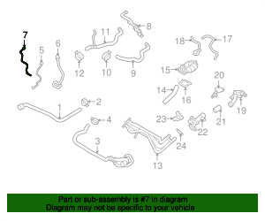 2007-2010 Volvo S80 Vent Hose 31293479 | TascaParts.com