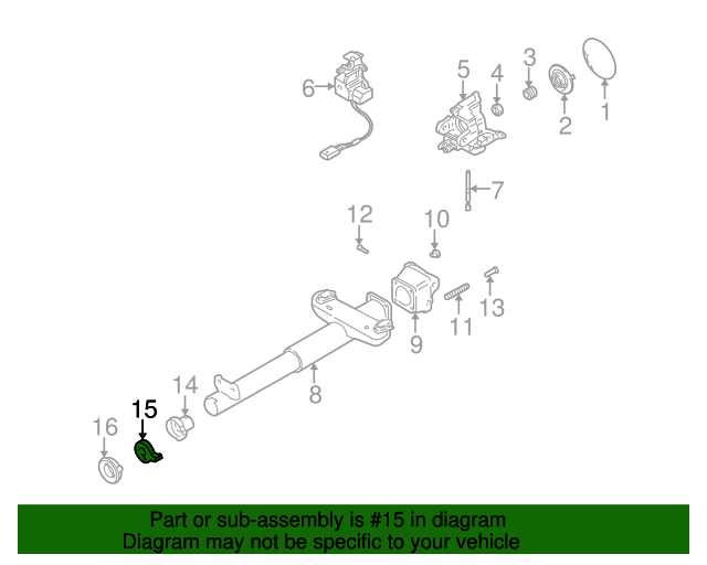 88965543 - Steering Wheel Position Sensor 2000-2004 GM ...