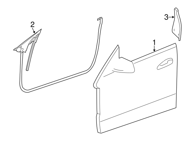 207-727-01-87 - Door Seal 2010-2017 Mercedes-Benz | AutoNationParts.com